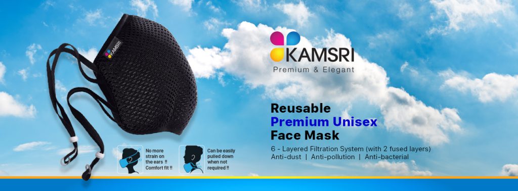 Kamsri Face Masks – Reusable Premium Unisex Face Masks